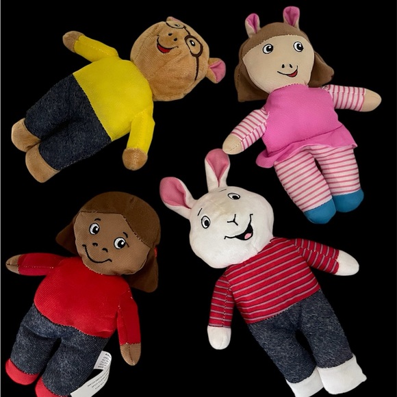 Toys | Hparthur And Friends Set Of 4 Cartoon Character Plush Toyshp ...